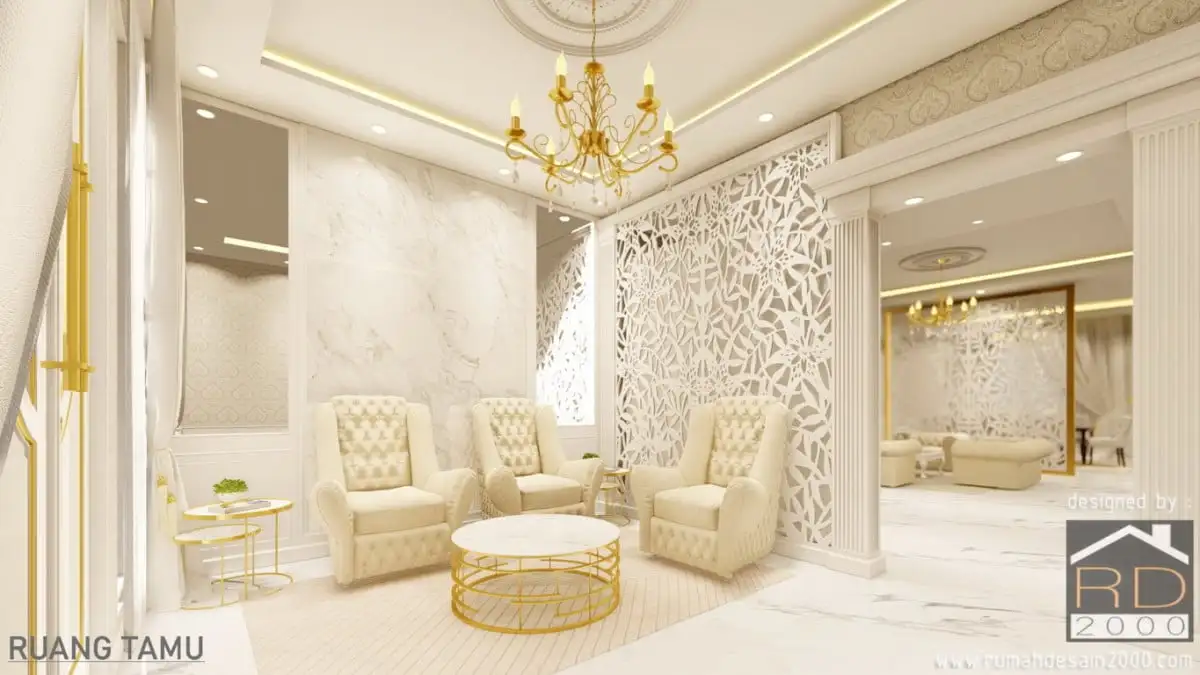 Desain interior rumah klasik modern di Padang - Rumah Desain 2000